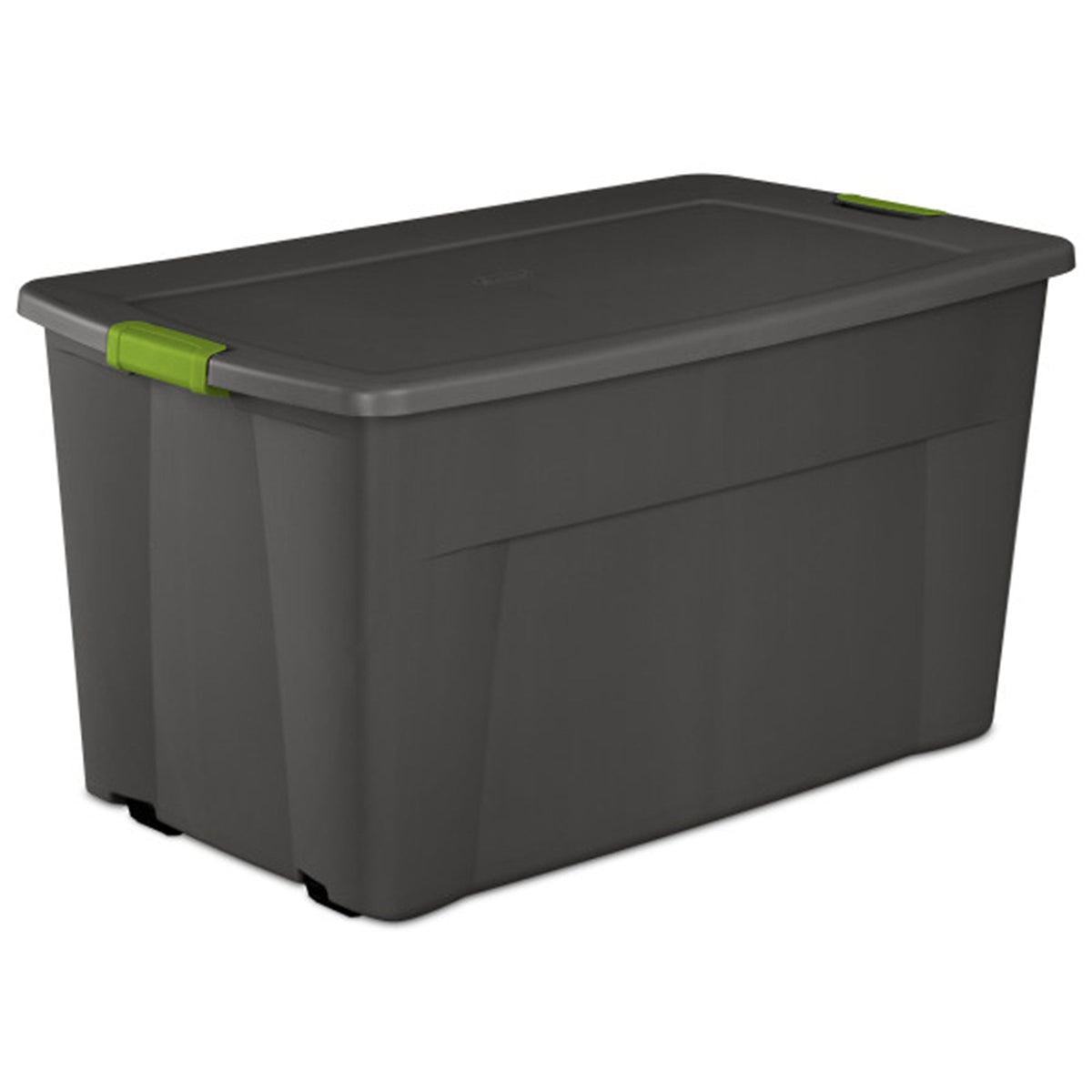Sterilite 45 Gallon Plastic Stackable Storage Tote w/ Lid & Wheels, Gr ...