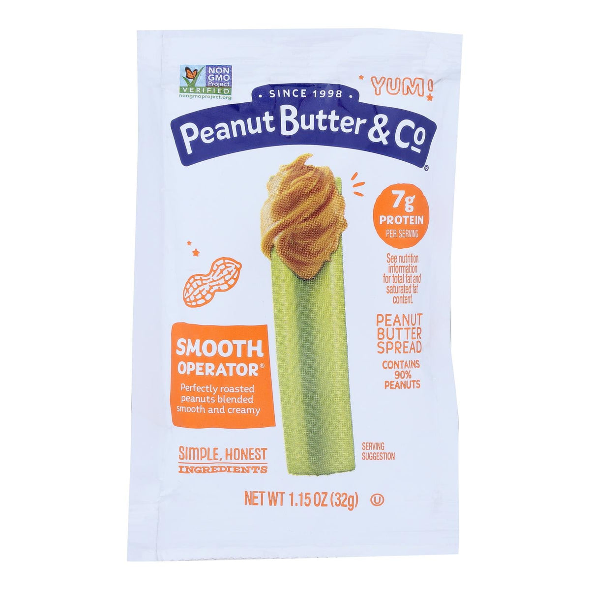 Peanut Butter & Co. Creamy Operator Smooth Peanut Butter Squeeze Packs ...
