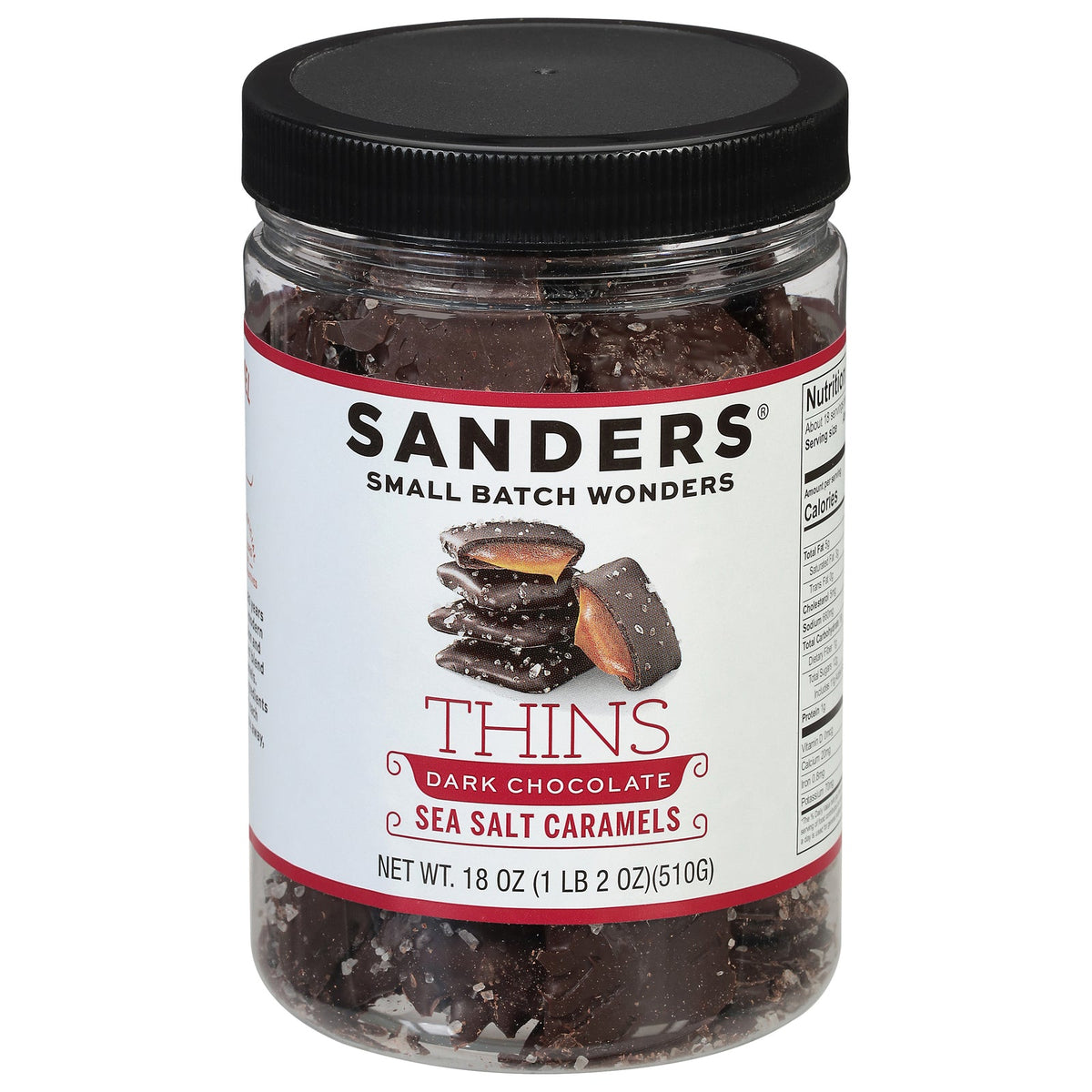Sanders - Crmls Dk Choc Ssalt Thins - Cs Of 6-18 Oz — Culinary Cave