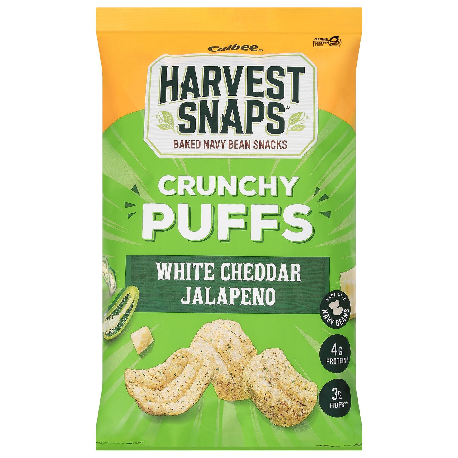 Harvest Snaps - Crnchy Puff Wht Chd Jalap - Cs Of 6-4.2 Oz — Culinary Cave