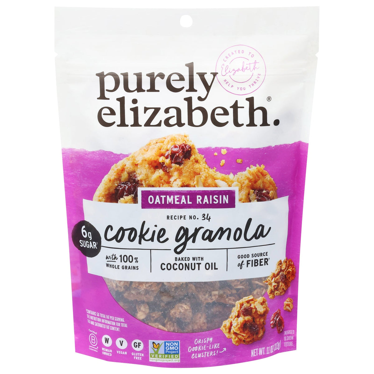 Purely Elizabeth - Cookie Granola Oatml Rsn - Cs Of 6-11 Oz — Culinary Cave