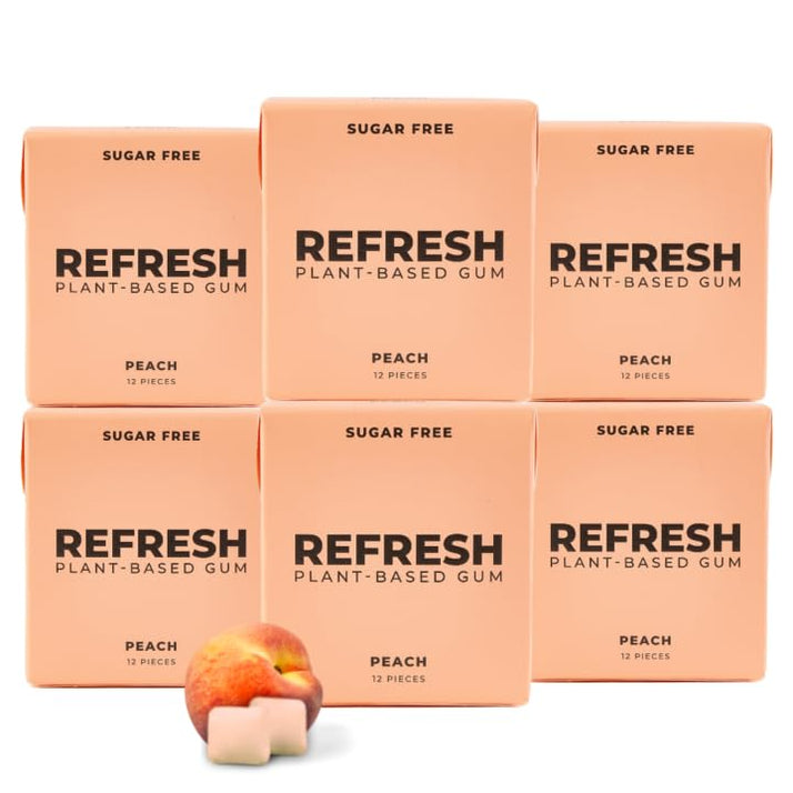 Refresh Gum - Peach Gum, 12 ct (Pack of 12) - Chewing Gum Bulk ...