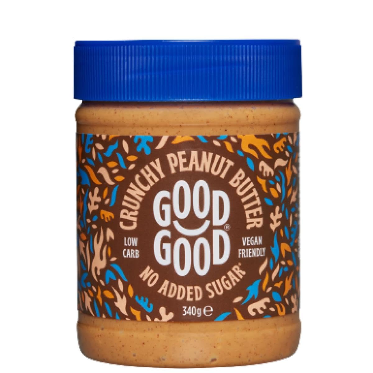 Good Good - Crunchy Peanut Butter, 12 oz (Pack of 6) - Gluten Free Spr ...