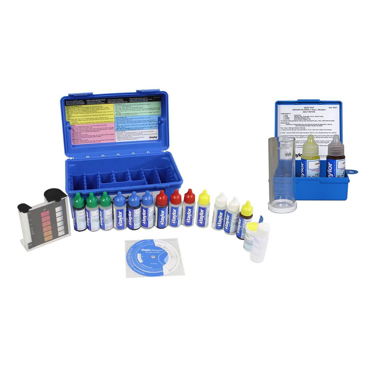Taylor Complete Swimming Pool/Spa Test Kit + Sodium Chloride Salt Wate ...