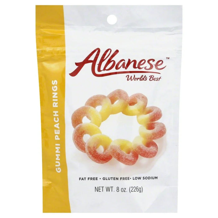 Albanese - Gummi Peach Rings - Cs Of 6-8 Oz — Culinary Cave