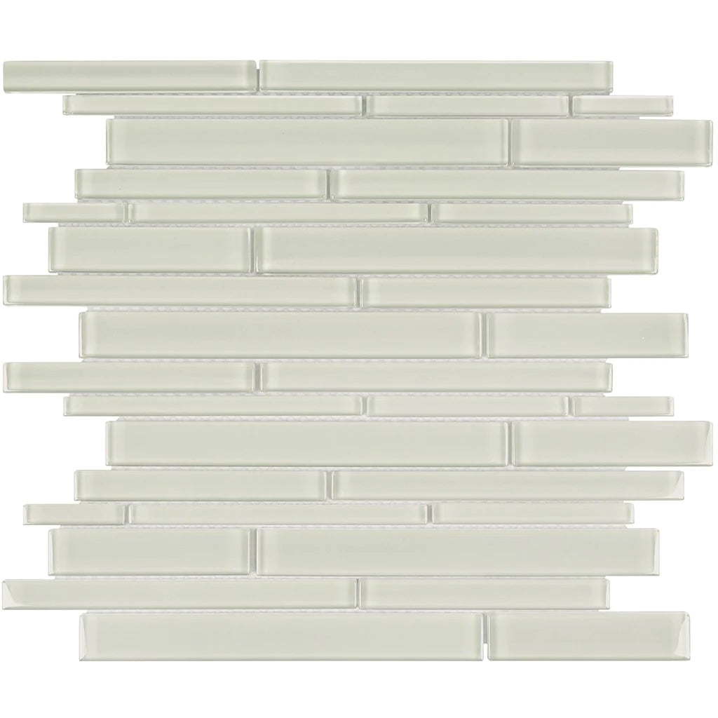Sand Random Linear on 11.75"x11.75" Mesh Glass Mosaic Tile Element Ser ...