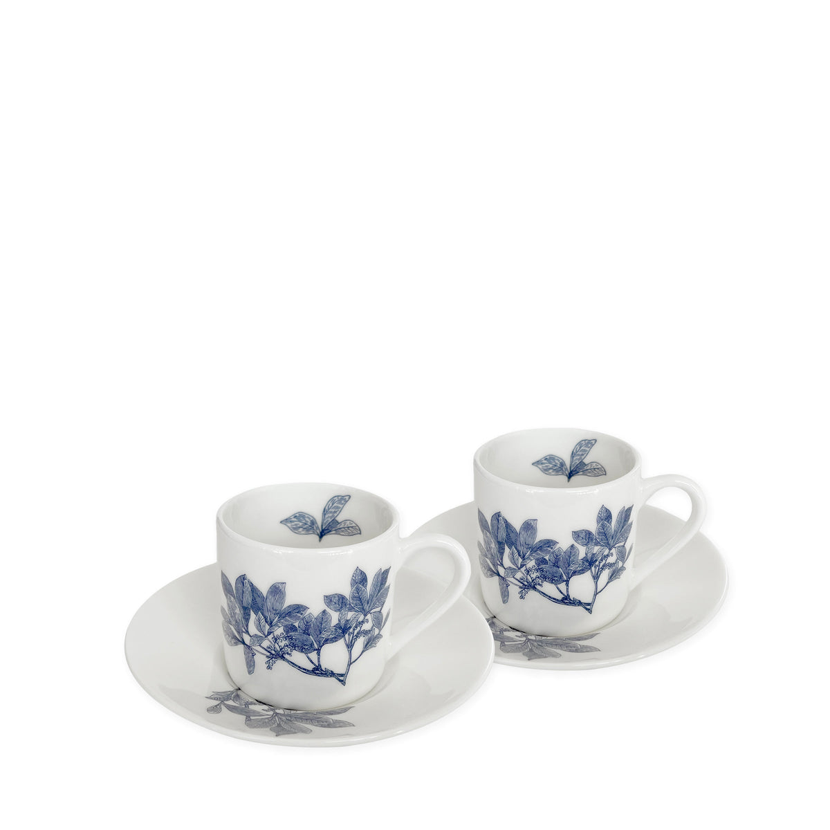 Arbor Espresso Cups & Saucers, Set of 2 — Culinary Cave