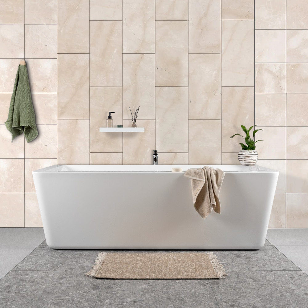 Calista Cream Medium Beige Marble Floor and Wall Tile - Livfloors Coll ...