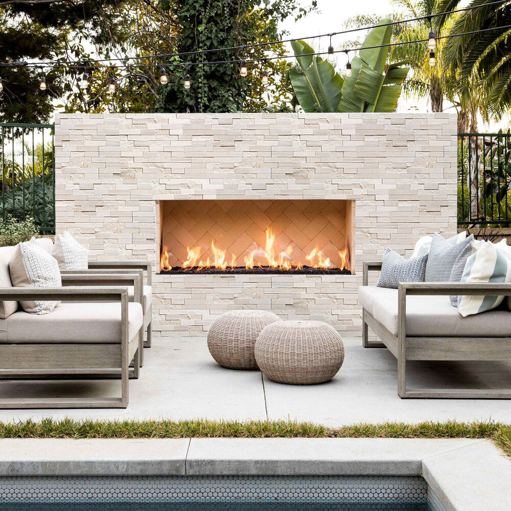 Piedra Caliza Ledger 3D Panel 6"x24" Multi Surface Natural Limestone W ...