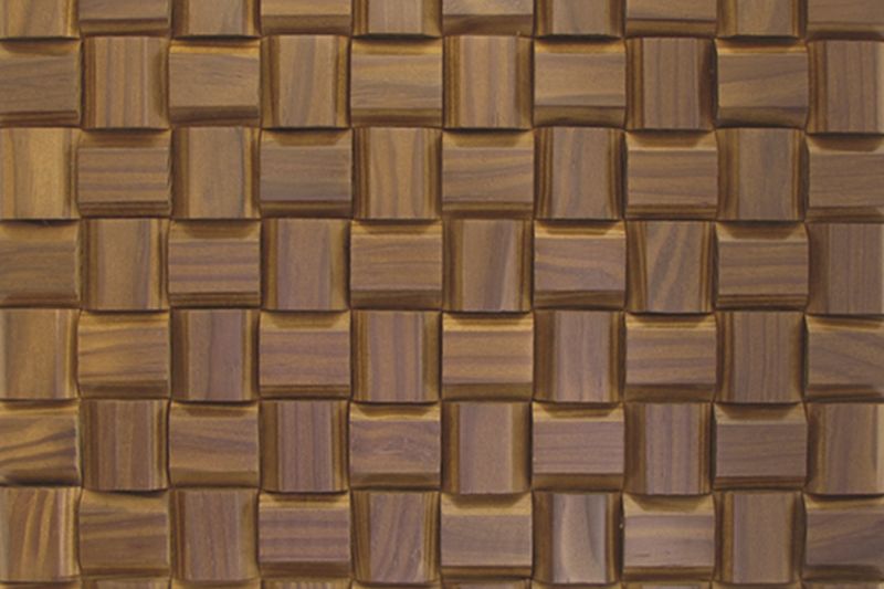 US Pine Pyramid Thermowood Mesh-mounted Mosaic Wall Tile - Livfloors C ...