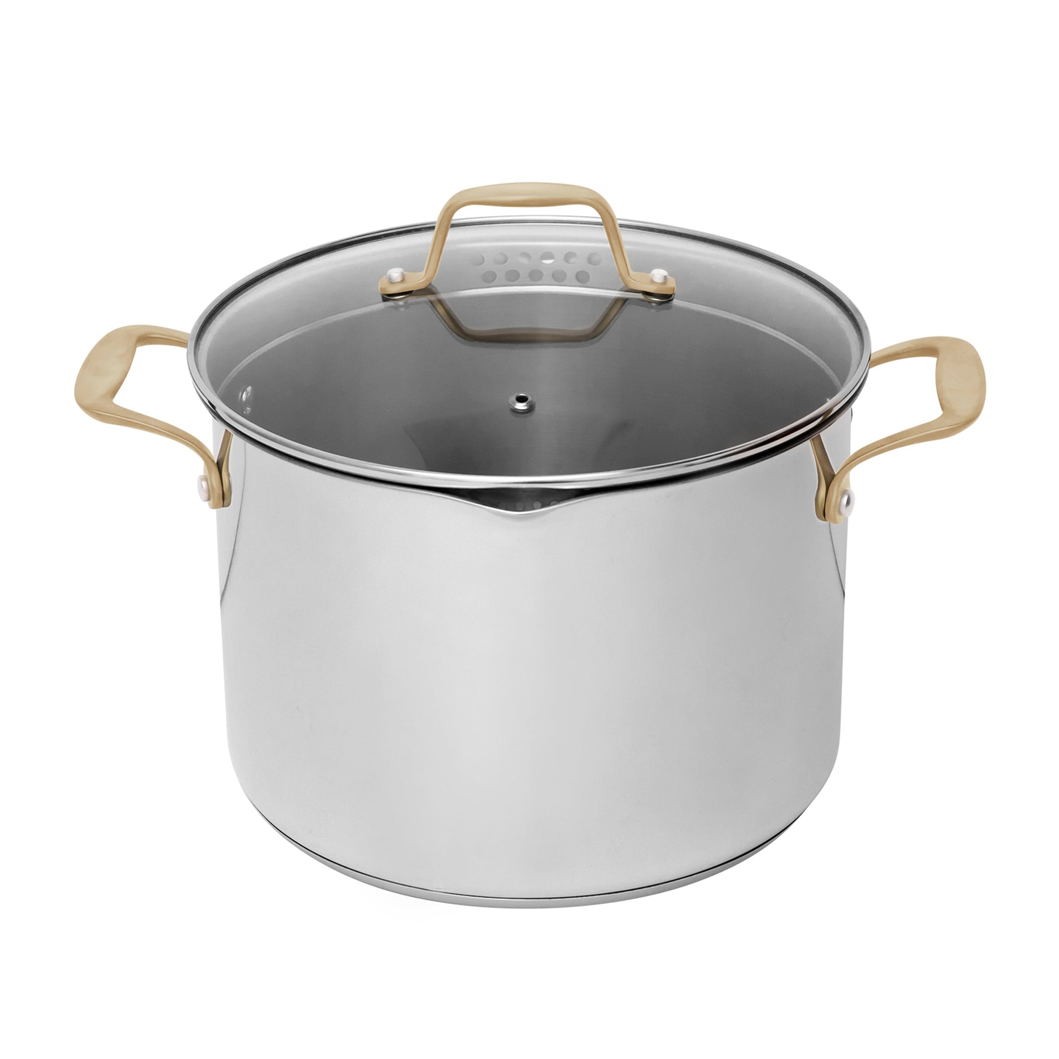 ZLINE 10 Piece Non-Toxic Cookware Set in Stainless Steel with Bronze T ...