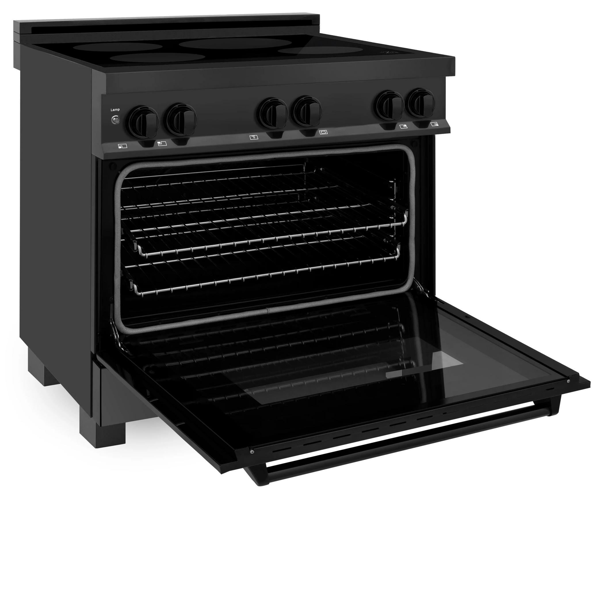 ZLINE 36" 4.6 cu. ft. Induction Range with a 5 Element Stove and Elect