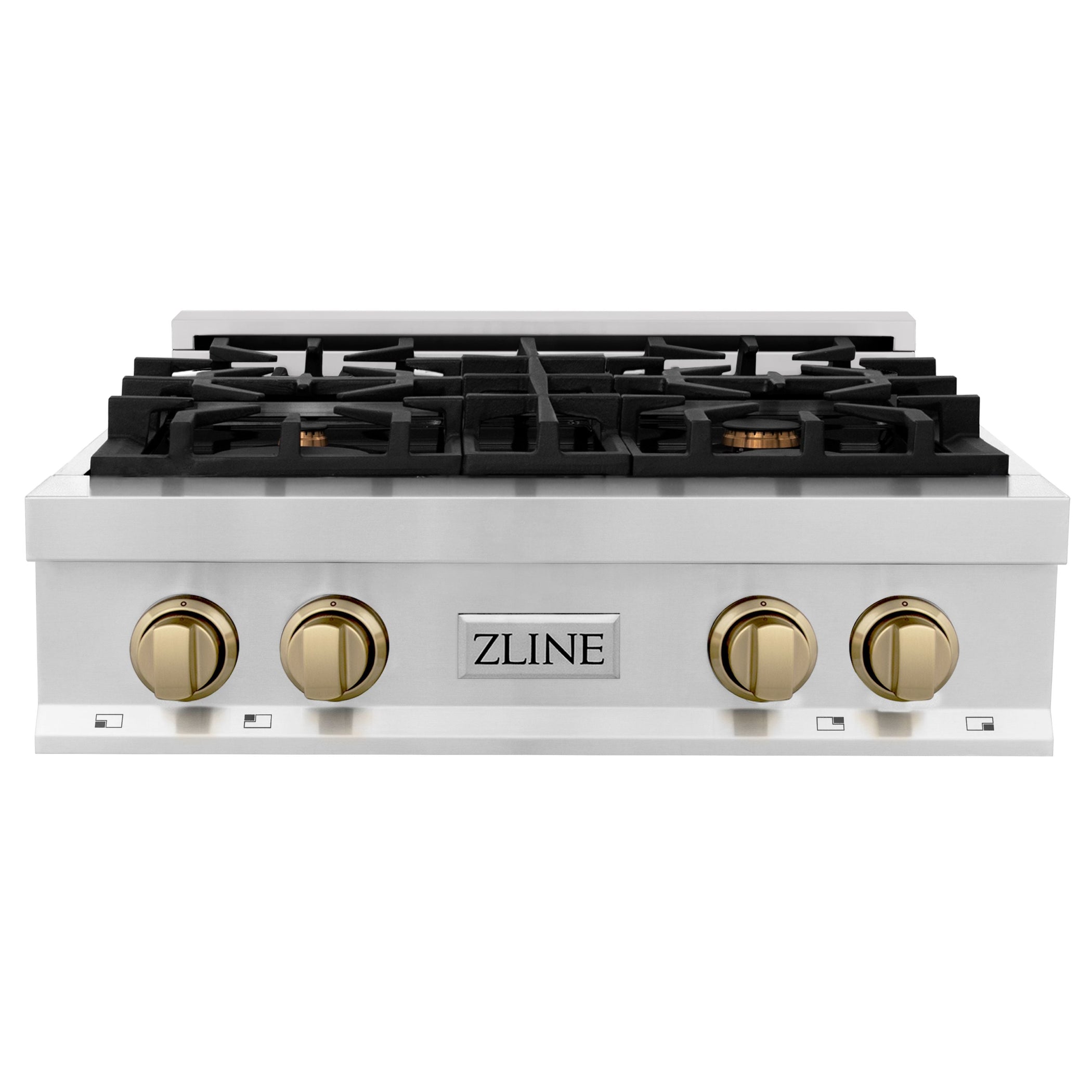 ZLINE Autograph Edition 30 in. Porcelain Rangetop with 4 Gas Burners i