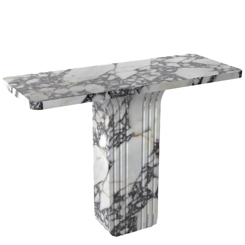 Calacatta Viola Marble Designer Console Polished (W)15" (L)40" (H)32 ...
