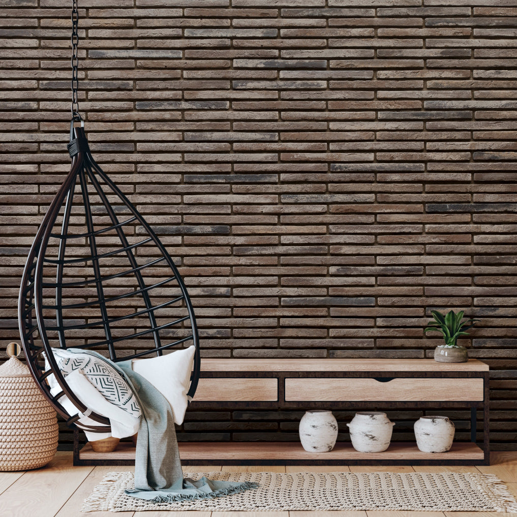 Maxima Chestnut Manufactured Stone Handmade Brick Veneer - Livfloors C ...