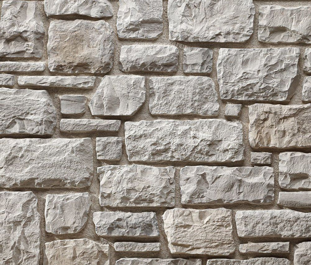 Ashlar Pattern Masso Pearl Manufactured Stone Handmade Veneer - Livflo