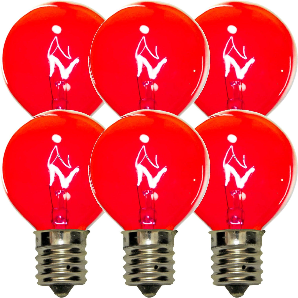 Red G40 Light Bulbs — Culinary Cave