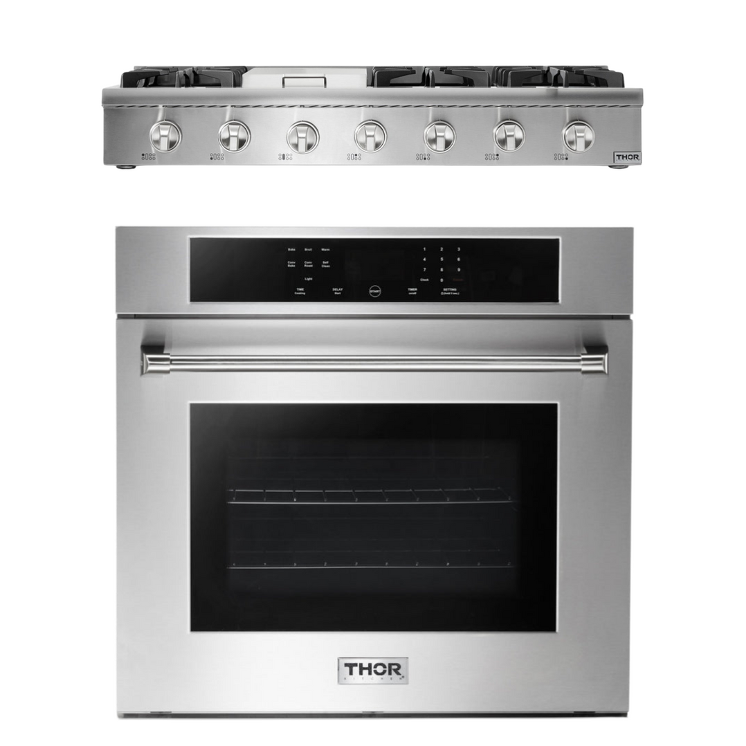 THOR Kitchen Package - 30" Wall Oven, 48" Rangetop, AP-HRT4806U ...
