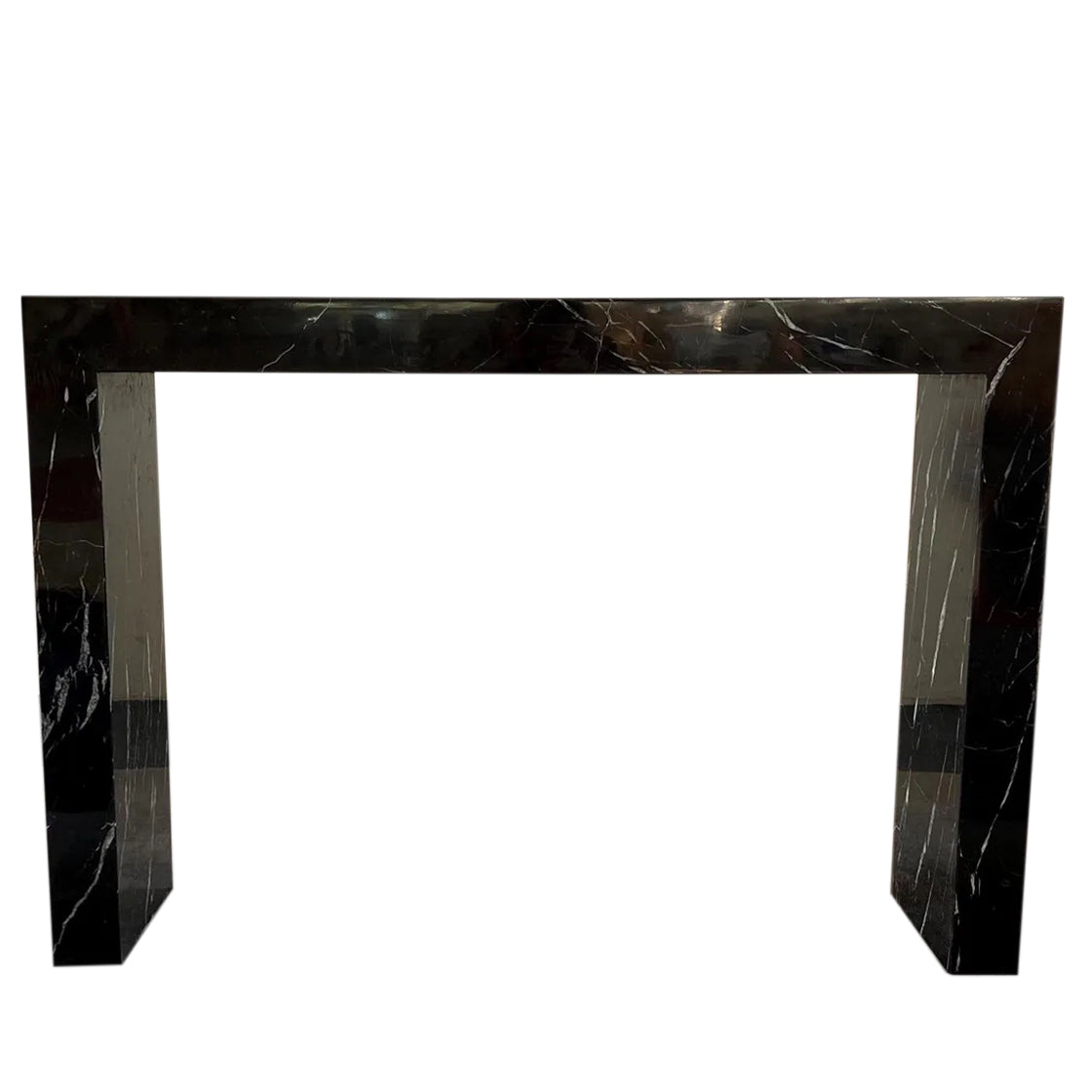 Toros Black Marble Rectangular Console Polished (W)12" (L)40" (H)30 ...