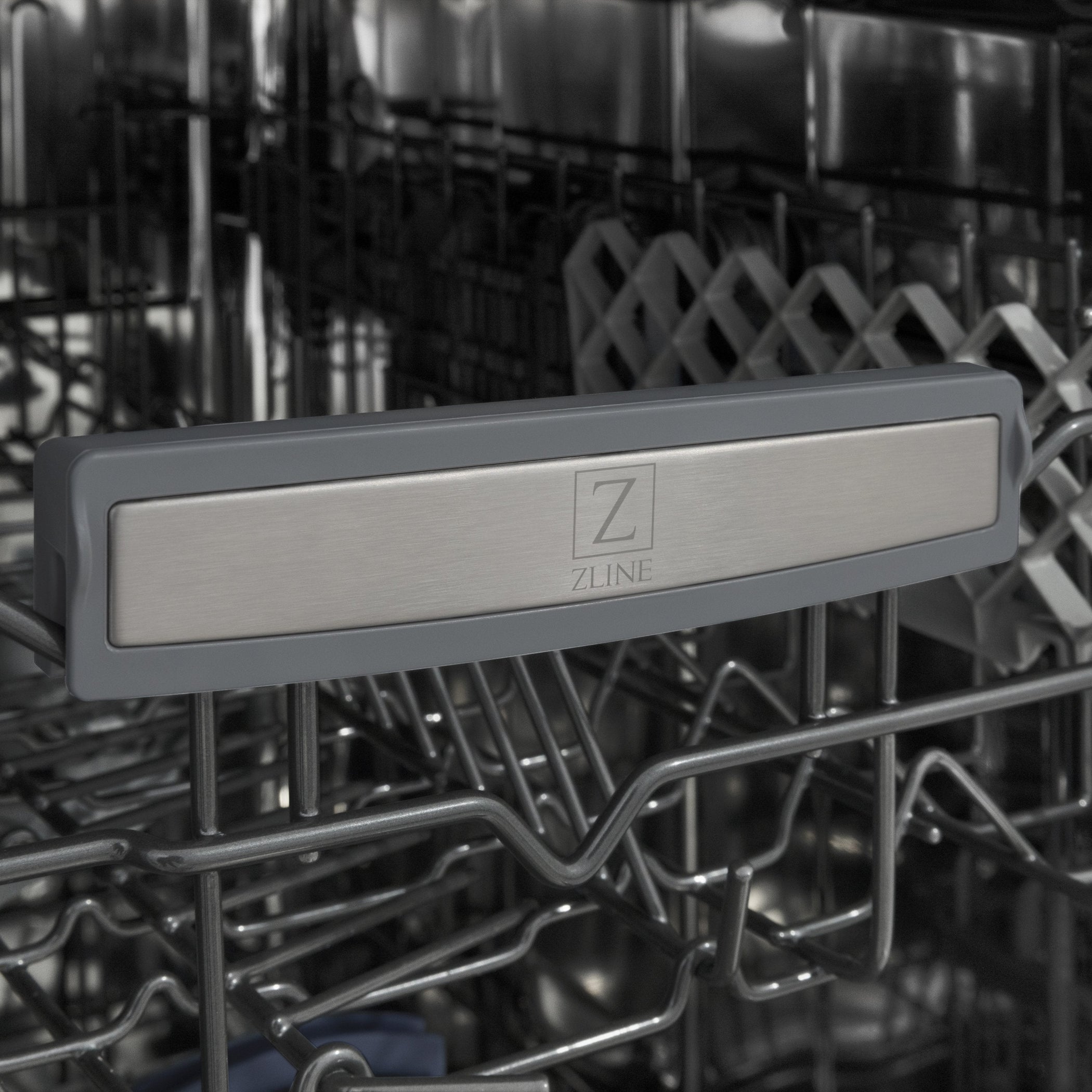ZLINE 18 in. Top Control Tall Dishwasher in Blue Matte with 3rd Rack,