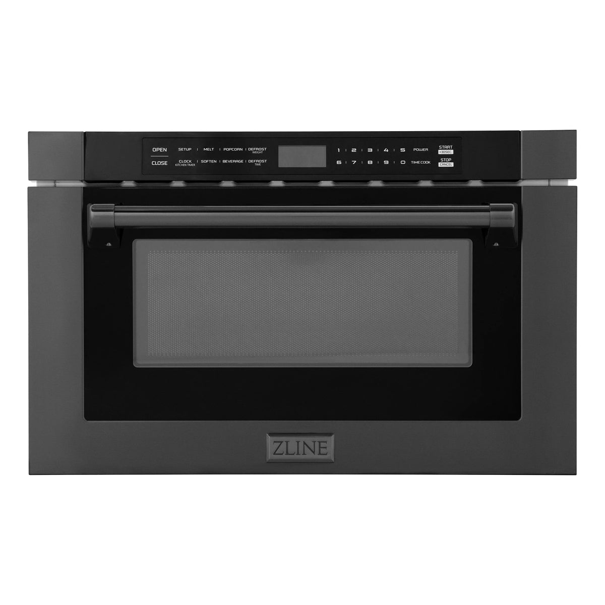 ZLINE 24" 1.2 cu. ft. Built-in Microwave Drawer in Black Stainless Ste ...