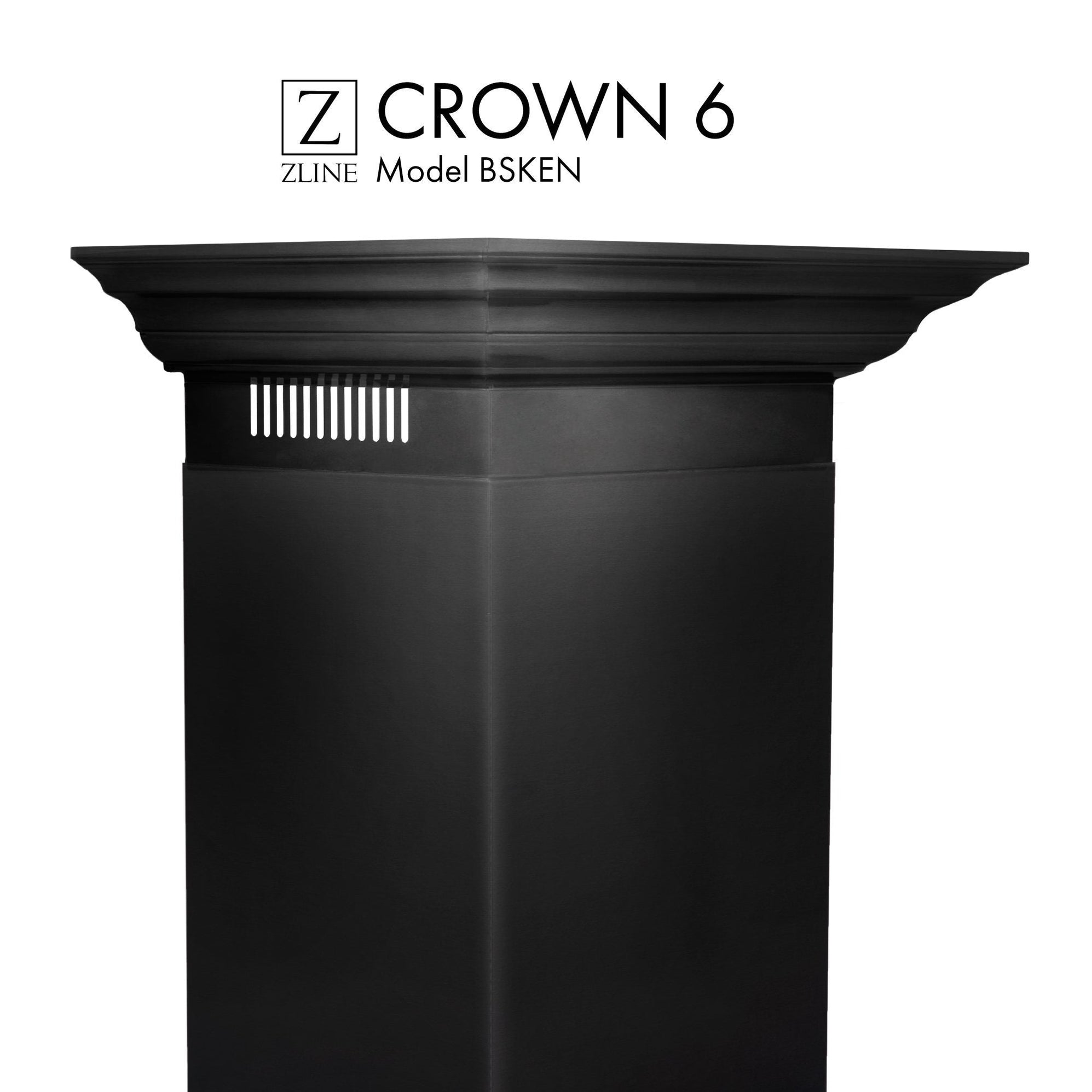 ZLINE Crown Molding #6 for Wall Range Hood (CM6-BSKEN) — Culinary Cave